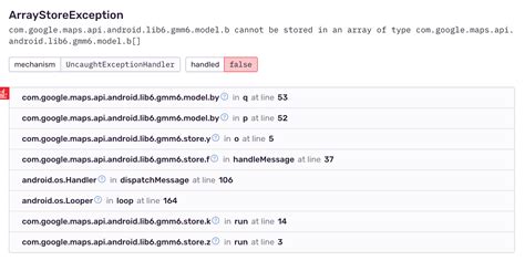 Javascript Arraystoreexception In React Native Android App Stack