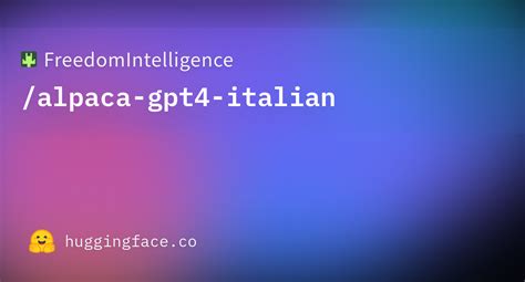 freedomintelligence alpaca gpt4 italian · datasets at hugging face