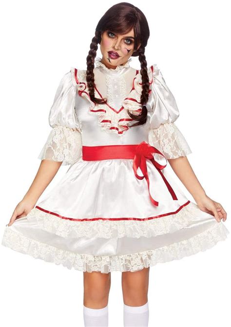 Haunted Doll Costume Halloween Ideeën Halloween Ideeën