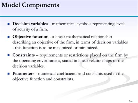 Linear Programming Model Formulation Graphical Method Pptx Graphics Software Computer