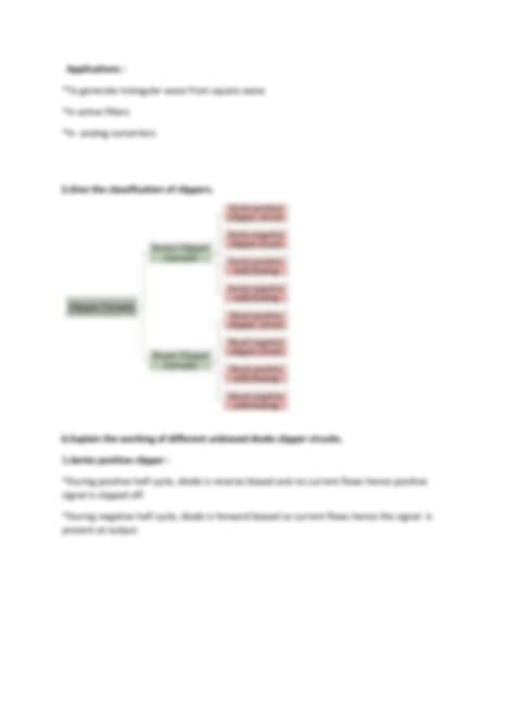 SOLUTION Wave Shaping Circuits Studypool