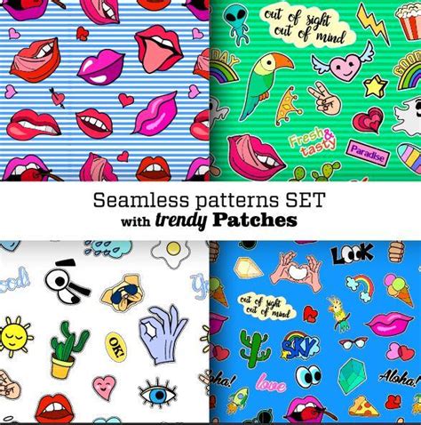 Funny Seamless Pattern Vector Material Free Download