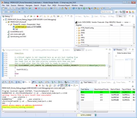 Freertos Arm Thread Debugging With Eclipse And Gdb Mcu On Eclipse