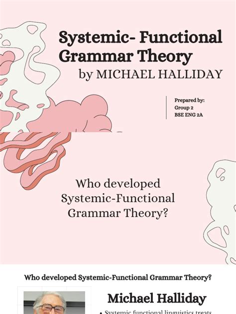 Systemic Functional Grammar Theory Final Pdf Communication Linguistics