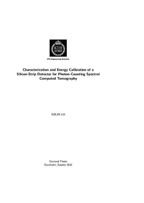 Pdf Energy Calibration Of A Silicon Strip Detector For Photon