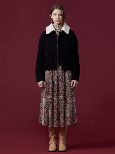 써스데이아일랜드 부클 카라 모직 보머 자켓t238mjp231w 위시버킷