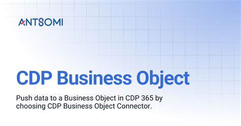 Cdp Business Object Antsomi
