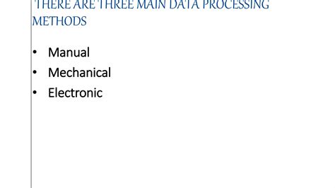 Data Processing Techniques Pptx Databases Computer Software And Applications