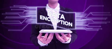 Text Showing Inspiration Data Encryption Business Idea Conversion Of Data Into Code For