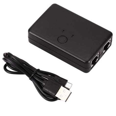 Mini 2 Port AB Manual Network Switcher 2 In 1 1 In Vicedeal