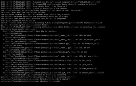 postgres operator 1 8 2 permission issues on openshift platform · issue