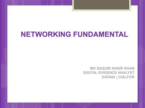 Networking Fundamentals Pptx