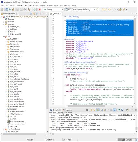 Llvm Support For Code Generator Or Smart Configurator For Rl78g14