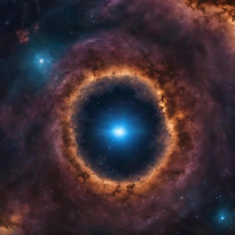 Premium Photo Blue Radiation Floating In Space