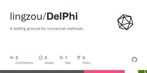 Github Lingzoudelphi A Testing Ground For Numerical Methods