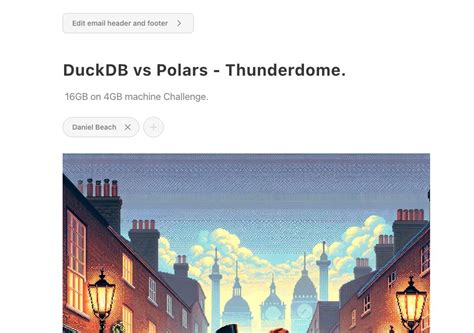 Daniel Beach On Linkedin Duckdb Polars