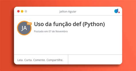 Uso Da Função Def Python