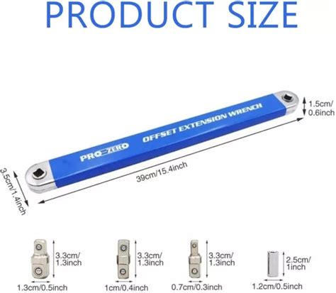 Spanner Extension Wrench Set Offset Ratchet Spanner Extender With