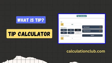 Tip Calculator Instantly Calculate Tips In 2025