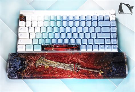 Mechanical Keyboard Wrist Rest Palm Rest Resin Handmade Gift For Her Gifts For Him Birthday