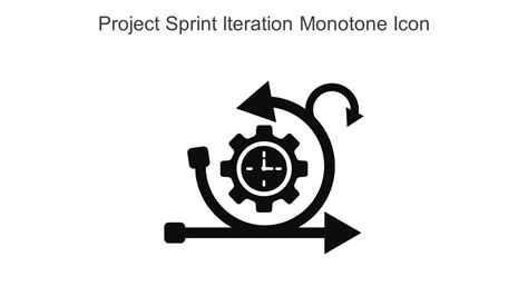 Project Sprint Iteration Monotone Icon In Powerpoint Pptx Png And Editable Eps Format PPT Example