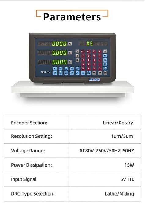 High Precision Linear Scale Optical Grating Ruler Linear Glass Scale Sino 23 Axis Dro Digital