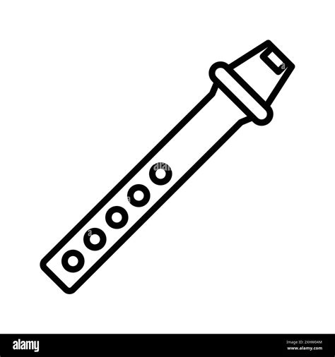 Piccolo Icon Linear Logo Mark Set Collection In Black And White For Web Stock Vector Image And Art