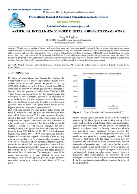 Pdf Artificial Intelligence Based Digital Forensics Framework