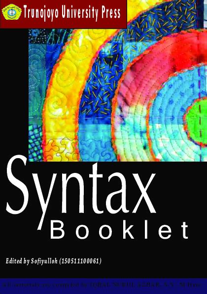 Pdf Syntax Summary Reportpdf