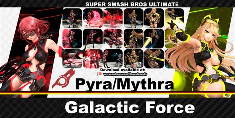 Ssbu Mod Pyra Mythra Galactic Force By Hanxulz On Deviantart