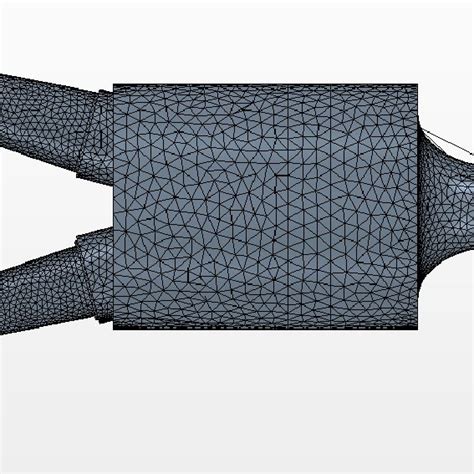 Computational Mesh On The Surface Of The Fan Rig Inlet System Model