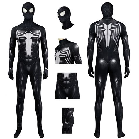 Venom Cosplay Costume Spiderman 2 Spandex Bodysuit