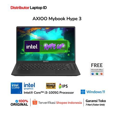 Jual Laptop Axioo Mybook Hype Series Intel Celeron Intel Core AMD Ryzen Original Axioo