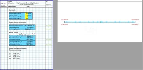 Strip Footing Design Excel Spreadsheet2 Civilweb Spreadsheets
