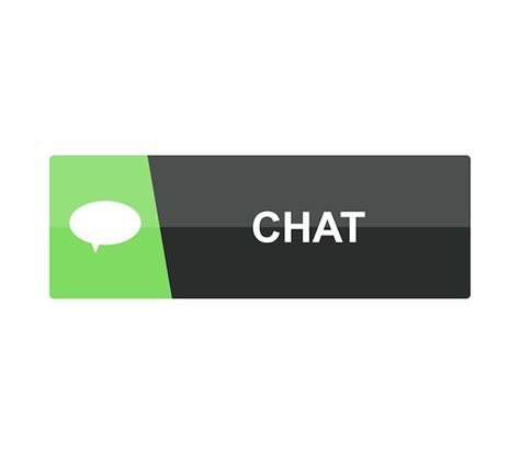Premium Vector Chat Button