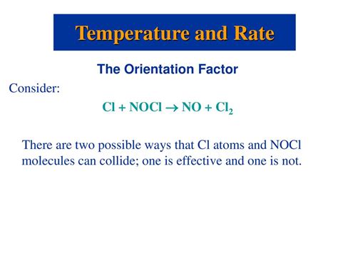 Temperature And Rate The Collision Model Ppt Download