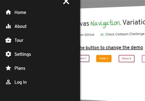 20 Hamburger Navigation Menus In Javascript And Css Css Script