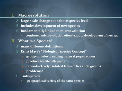 Ppt Evolution Macroevolution And Origin Of Species Powerpoint Presentation Id 5173525
