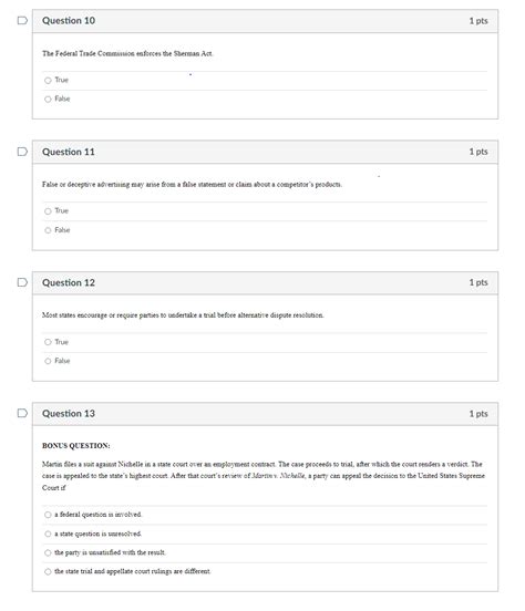 Solved True False Question 11 1 Pts False Or Deceptive