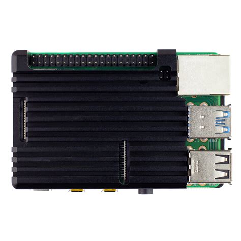 Aluminium Heatsink Case For Raspberry Pi 4 Pimoroni
