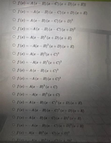 solved only one of the functions shown below can possibly