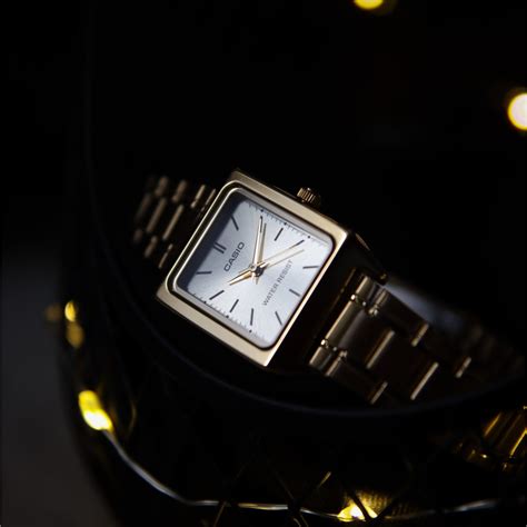 Casio Tank Womens Watch Ltp V007g 9e Gold