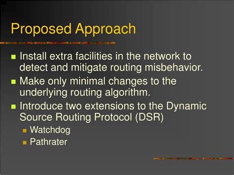 Ppt Mitigating Routing Misbehavior In Mobile Ad Hoc Networks Powerpoint Presentation Id3196879