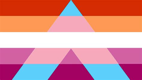 Lesbian Trans Ally Flag Rqueervexillology