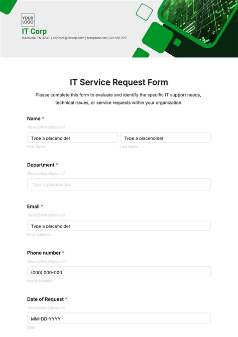 Free Helpdesk Request Form Template To Edit Online