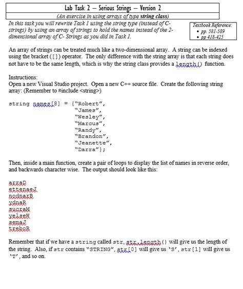 Solved Lab Task 1 Serious C Strings An Exercise In Using