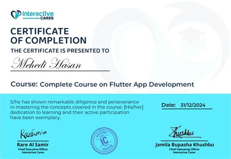 Mehedi Hasan On Linkedin 🎉 Ive Successfully Completed My Flutter