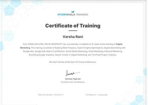 Varsha Rani On Linkedin I Am Elated To Share That I Have Completed An