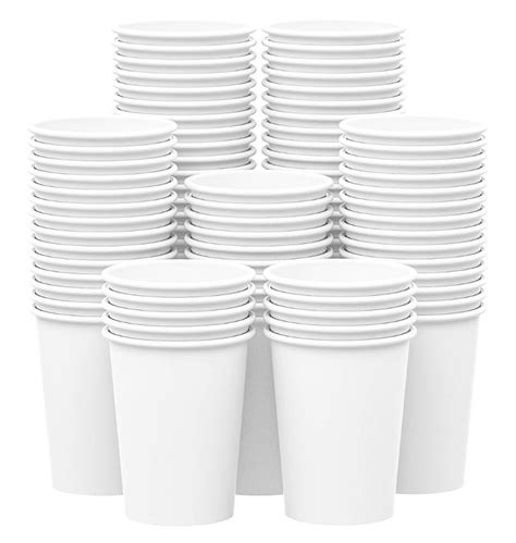 Qunclay 210팩 355ml12온스 일회용 백지 커피 컵 핫콜드 음료 음료 컵 물 에스프레소 티몬