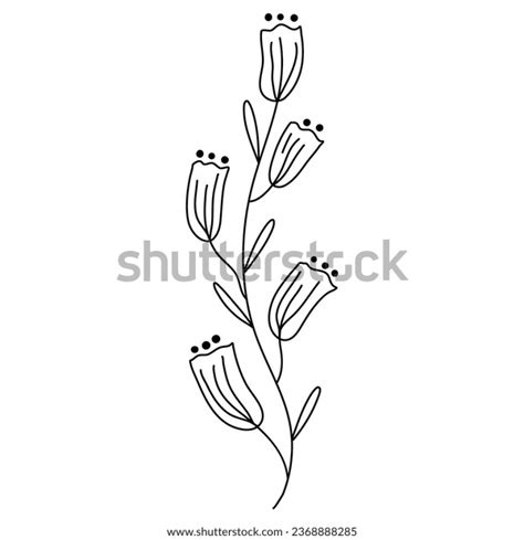 Floral Branch Design Flower Border Frame Stock Vector Royalty Free 2368888285 Shutterstock